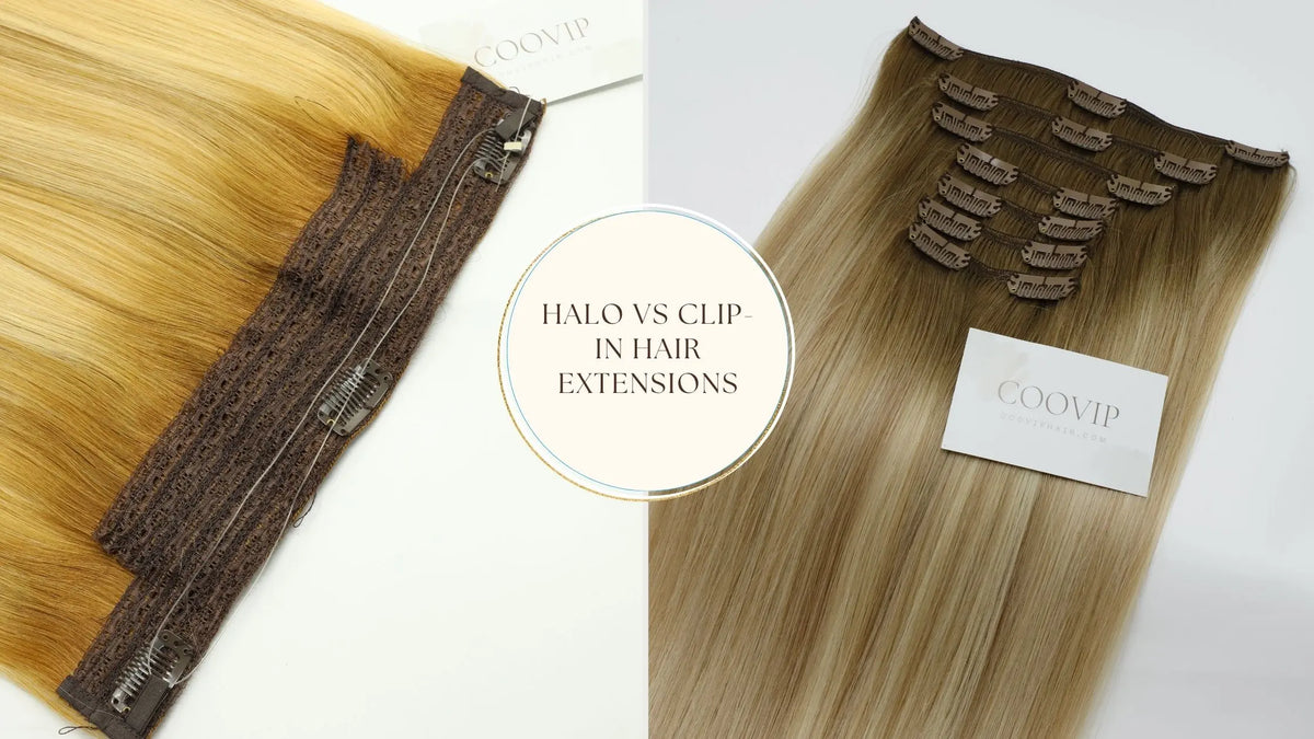 Halo vs Clip-In Hair Extensions: Which One’s Really Worth It? – Cooviphair