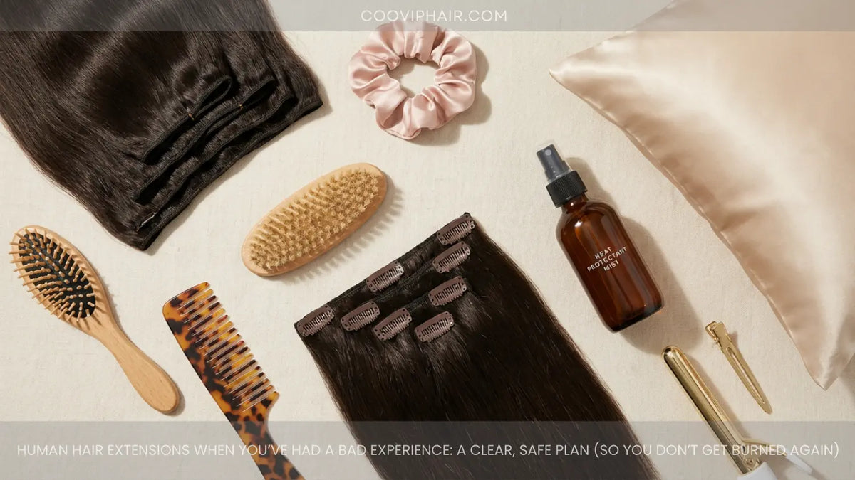 Human Hair Extensions Guidance for Fine Hair & Hair Loss | COOVIP Hair ...