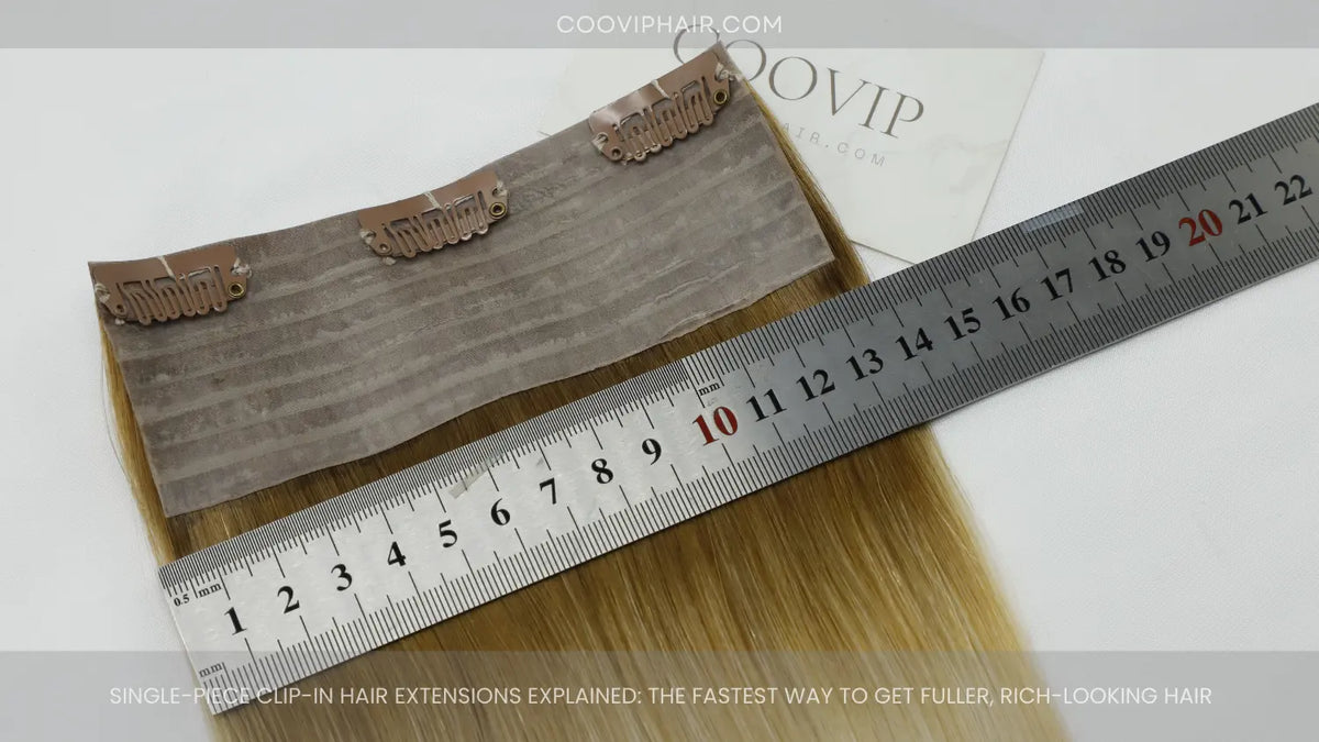 Single-Piece Clip-In Hair Extensions Explained: The Fastest Way To Get ...